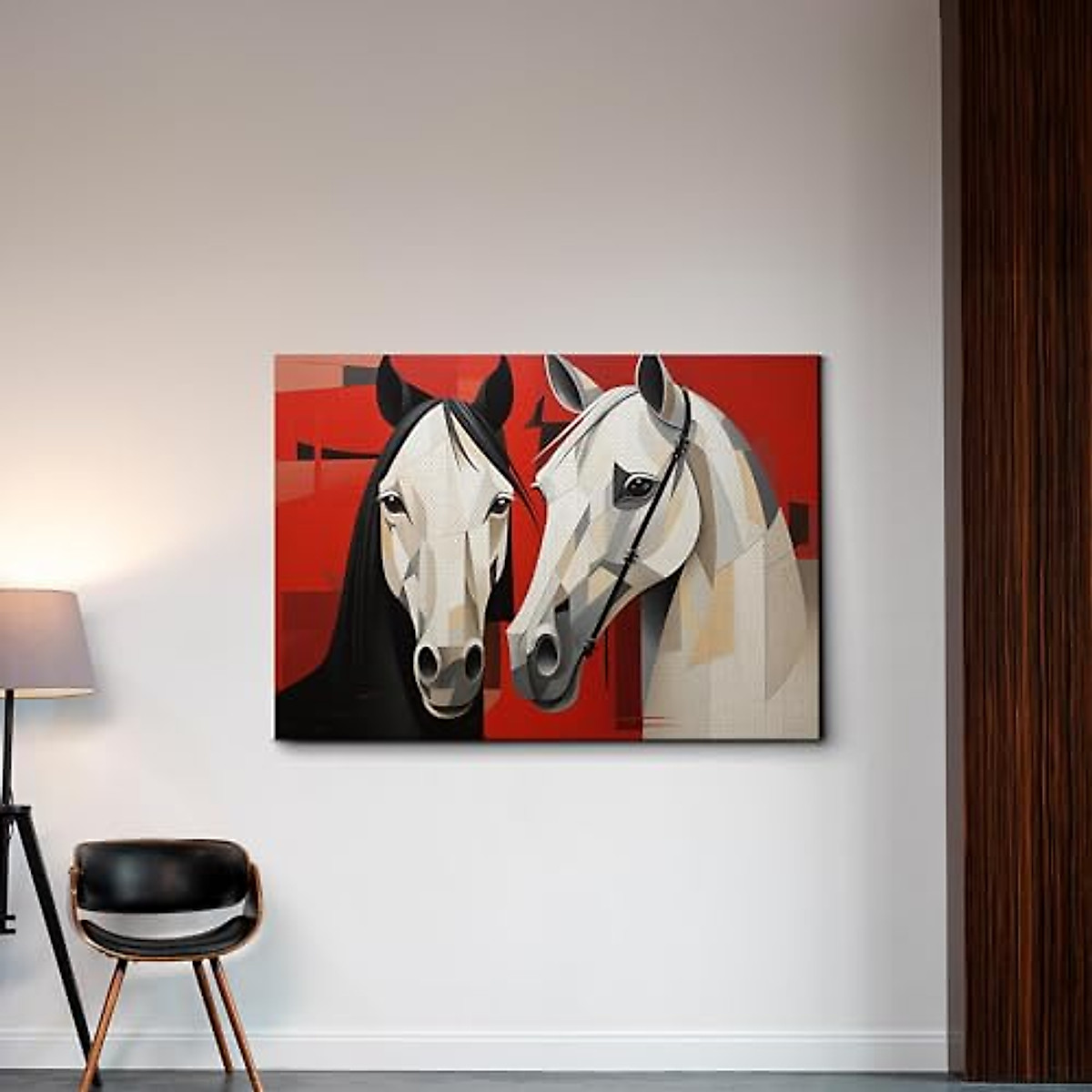 Majestic Black Stallion Galloping In The Clouds, Black Horse On Salt Flats, Canvas Print, Black Horse Print, Black Horse Wall Art