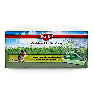 Kaytee My First Home Multi-Level Exotics Habitat for Pet Chinchillas, Rats, Degus, Sugar Gliders and Other Exotic Small Animals