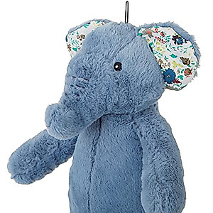 Petlou Dog Plush Toys,Crinkle Toy, Interactive Stuffed Squeaky Toys Chew for Medium Small Large Dogs,Cute (15" Promo Elephant-Blue)