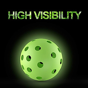 ZOEA Pickleball Balls Outdoor with 40 Small Precisely Drilled Holes (Durable/consistent Flight and Bounce) 6-Pack