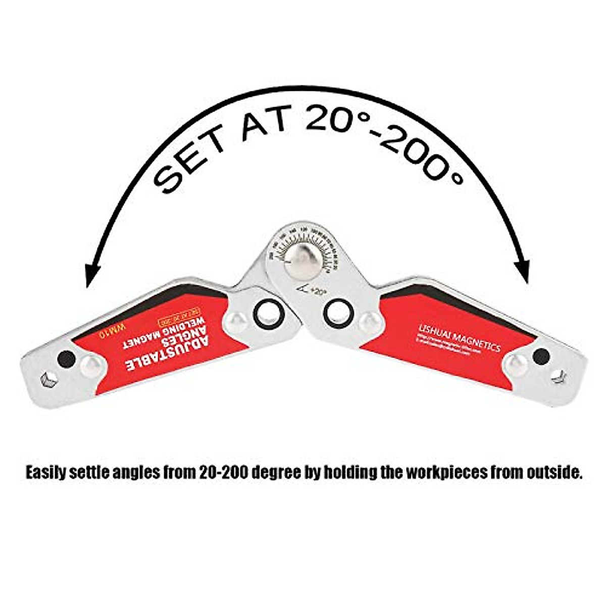 Adjustable Angles(20°-200°) Magnetic Welding Holder Corner Welder Welding Magnet Holder