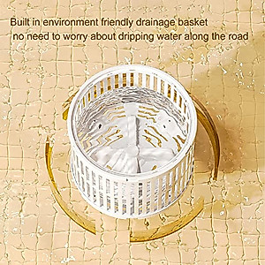 Portable Washing Machine, washing machine cleaner, 4.5L 10min small washing machine, Electric Underwear Blue Light Laundry Washer with Draining Bask, for Home, Business, Travel, College Room, Rv