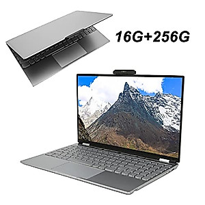 Business Laptop, 180 Degree Flip 1920 X 1080 Backlit Keyboard 100-240 V 15.6 in. Travel Laptop for Windows 10 (16G+256G US Plug)