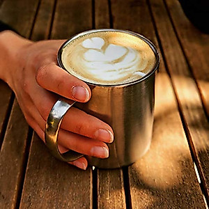 Better For Your His & Hers Coffee Mugs Stainless Steel Double Wall - Set of 2 Mugs - Freestyle Font