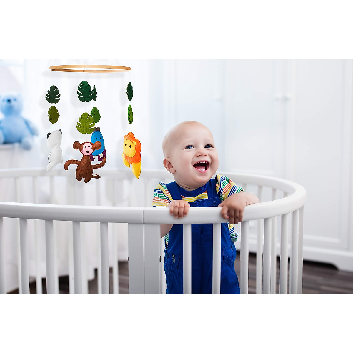 Jungle Animals Crib Mobile and Nursery Decor Set