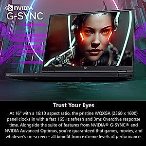 Acer Predator Helios 16 Gaming Laptop | 13th Gen Intel Core i7-13700HX | NVIDIA GeForce RTX 4060 | 16" 2560 x 1600 165Hz G-SYNC Display | 16GB DDR5 | 1TB Gen 4 SSD | Killer Wi-Fi 6E | PH16-71-74UU