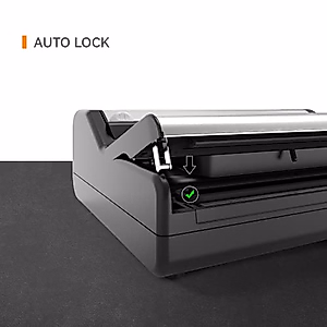 Wevac Vacuum Sealer Machine | Built-in Bag Roll Saver (up to 50’) and Cutter | Double Heat Seal | Dual Pump | Auto Lock | Commercial Grade | Ideal for Food Saving