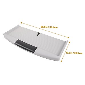 Angoily 1 Set Human Body Desk Keyboard Tray Keyboard Stand Accessories Slide Rail Table Under The Table Keyboard Drawer Keyboard abs Set Desktop Keyboard Holder Drawer Slider