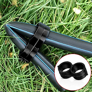 Boao 20 Pack Drip Irrigation Fittings for 1/2 Tubing, 16mm Drip Tubing End Closure Plugs Fitting Kit Drip End Plug Fittings End Cap Connectors for Drip and Sprinkler Systems