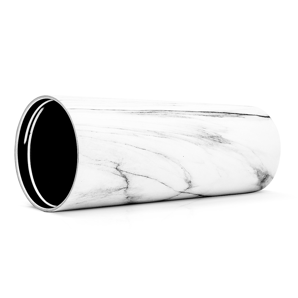 Simple Modern Insulated Tumbler with Lid and Straw | Iced Coffee Cup Reusable Stainless Steel Water Bottle Travel Mug | Gifts for Women Men Her Him | Classic Collection | 24oz | Carrara Marble