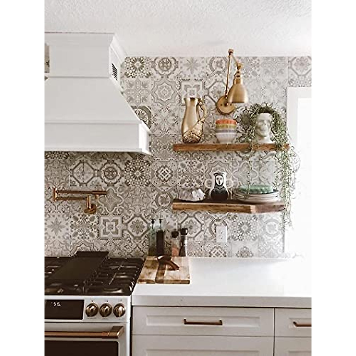 Live Edge Floating Shelf - Brackets Included - Width 9"-12" inches (Walnut, 48 inches)