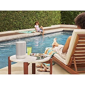 Sonos Move - Battery-Powered Smart Wi-Fi and Bluetooth Speaker with Alexa Built-in - Lunar White (2-Pack)