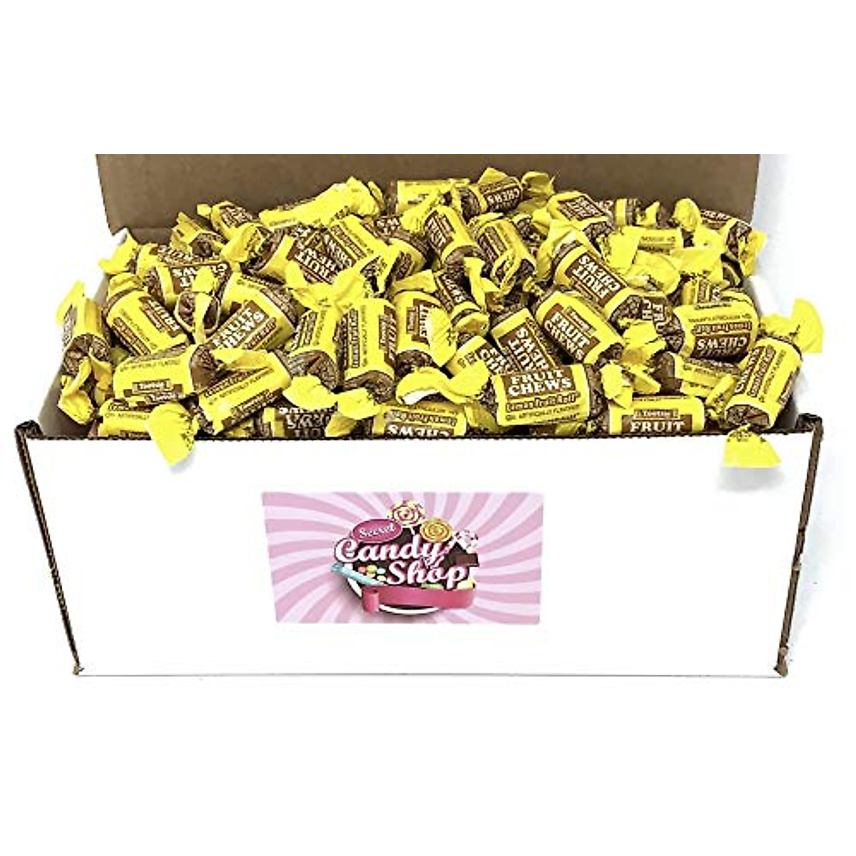 Tootsie Fruit Chews Candy in Box, 2lb (Individually Wrapped) (Lemon)