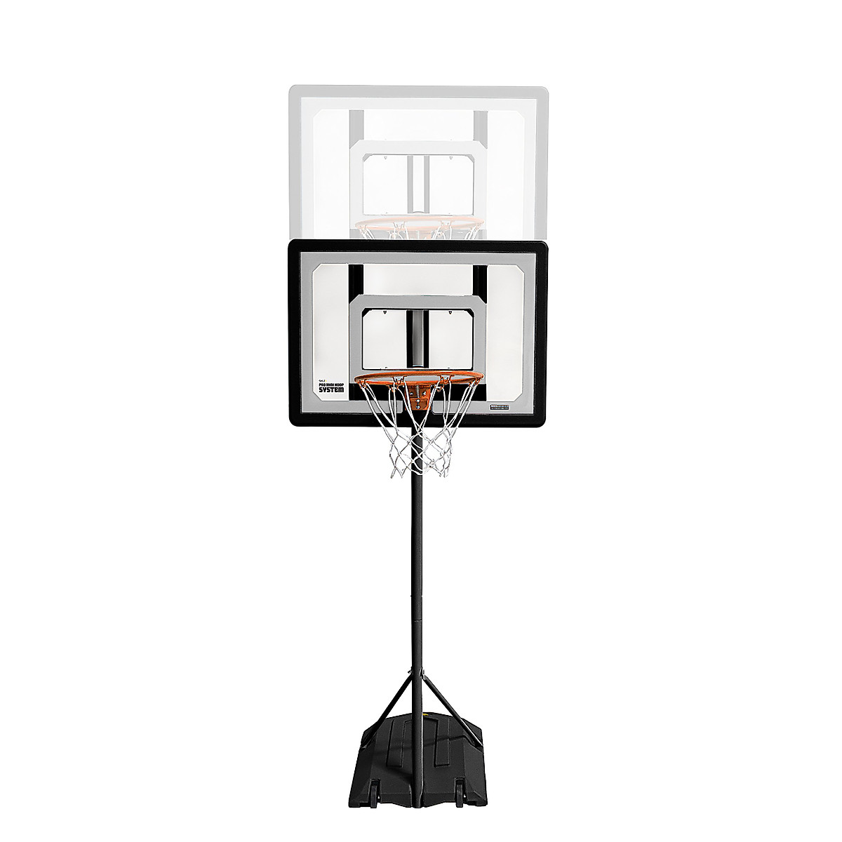 SKLZ Pro Mini Hoop Basketball System with Adjustable-Height Pole and 7-Inch Ball, HP08-000