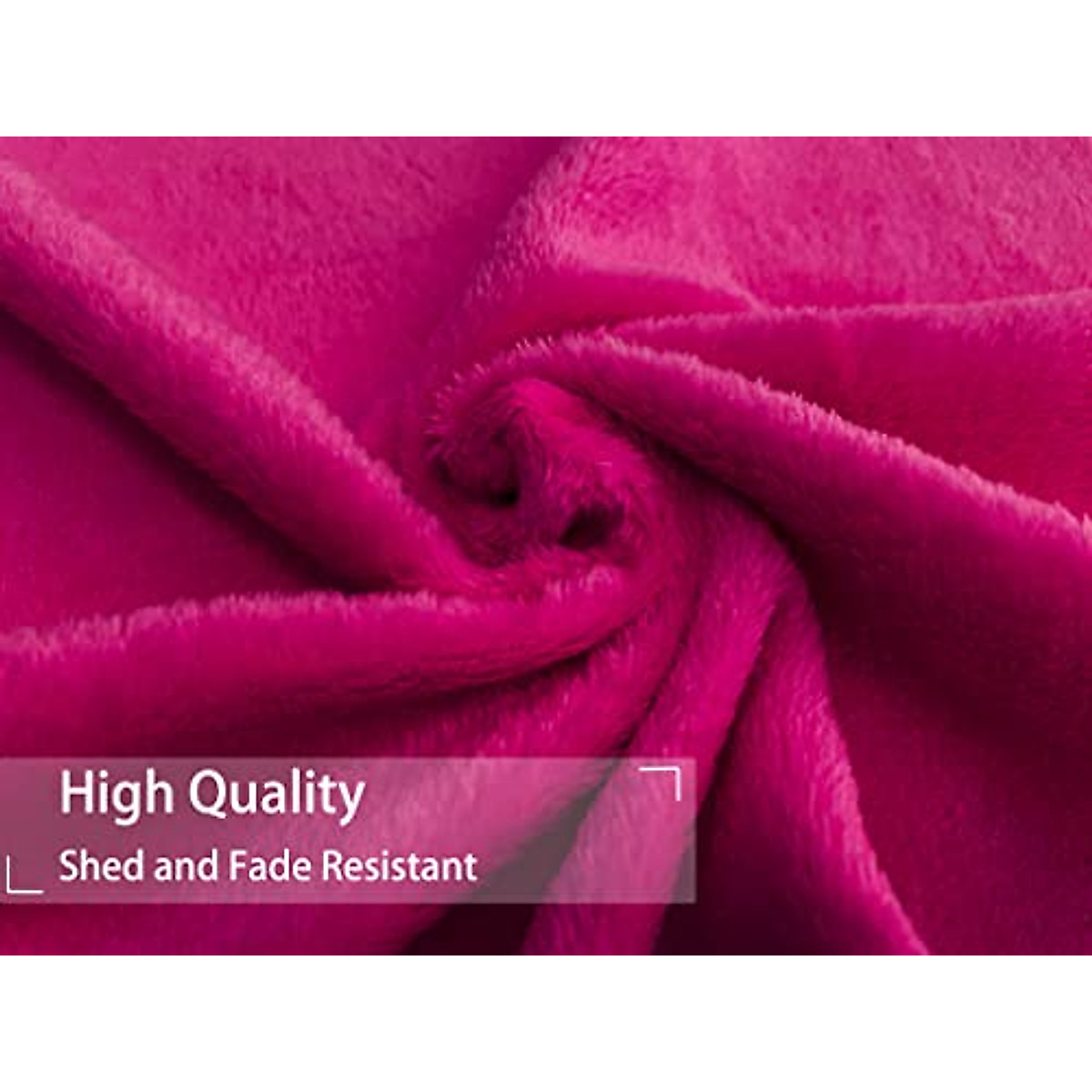 iMaylex Soft Puppy Flannel Fleece Blanket for Pet Dog Cat, Plush Microfiber, Cozy and Lightweight, Fuchsia, Pet, 27 x 39 inch (70 x 100 cm)