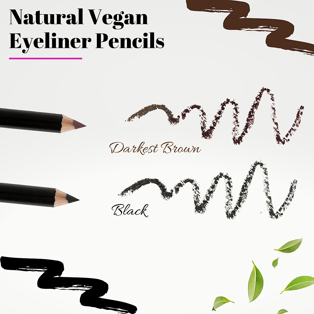 Fifth & Skin Better'n Ur Eyes Eyeliner Pencil (BLACK) – NATURAL - Hypoallergenic - Sensitive Eyes - Gluten Free - Cruelty Free - Paraben Free - Smooth Application