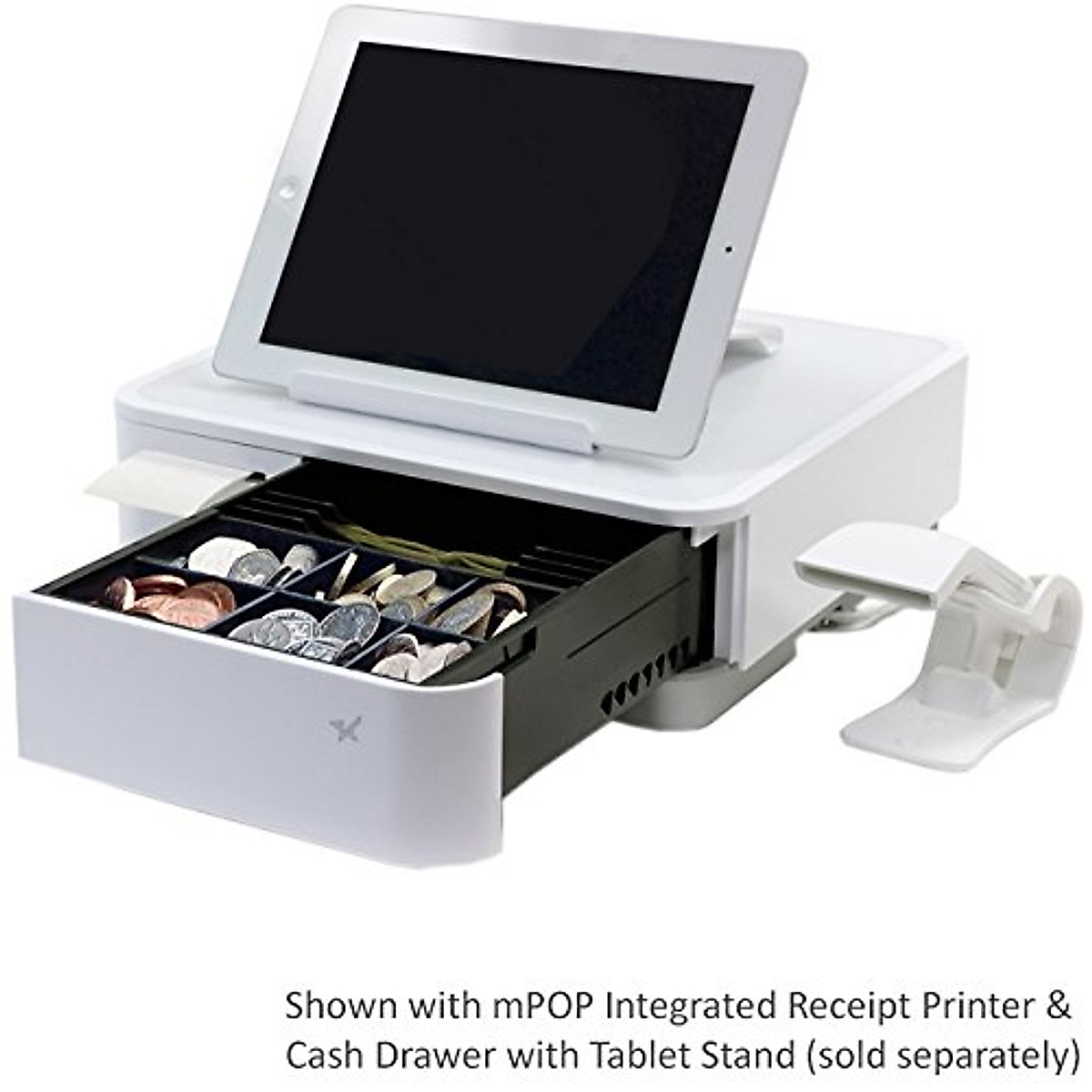 Star Micronics mPOP Handheld USB 1D Barcode Scanner with Stand - White