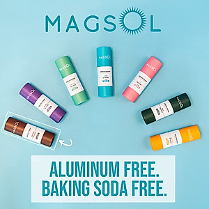 MAGSOL Natural Deodorant for Men & Women - Perfect for Ultra Sensitive Skin, Aluminum Free Deodorant for Men, Aluminum Free Deodorant for Women, Baking Soda Free (Sandalwood)