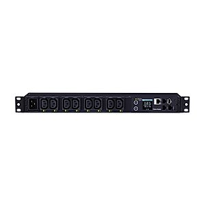 CyberPower PDU81005 Switched Metered-By-Outlet PDU, 100-240V/20A, 8 Outlets, 1U Rackmount