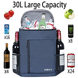 FORICH Soft Cooler Backpack Insulated Waterproof Backpack Cooler Bag Leak Proof Portable Small Cooler Backpacks to Work Lunch Travel Beach Camping Hiking Picnic Fishing Beer for Men Women