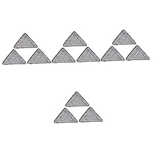Baluue 12 Pcs Triangle Mop Head Microfiber Mops Commercial Mop Head Microfiber Floor Mop Wall Cleaner for Painted Walls Wall Cleaning Mop Wash Mop Head Mop Head Replacement Mop Head Round