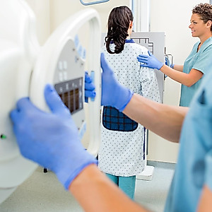 TRONEX XS - 2XL Nitrile Glove, Examination, Fingertip-Textured, Powder-Free, Blue (1000, X-Small)