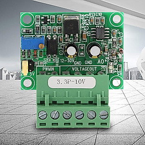 3.3V PWM to 0 to10V Voltage Converter Metal Converter Module D/A Digital Analog PLC Module Frequency to Voltage Converter Module