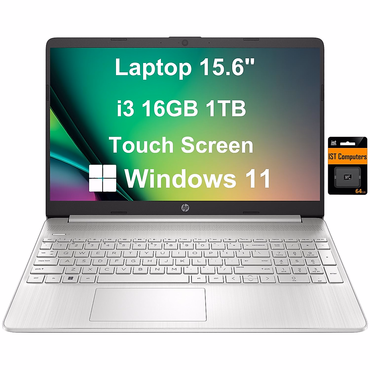 HP 15 Pavilion Touchscreen Laptop (15.6" HD Touch, 16GB RAM, 1TB SSD, Intel Core i3 (> i5-1035G4)) Home & Student Laptop, Narrow-Bezel, Long Battery Life, Webcam, Fast Charge, Windows 11 Home