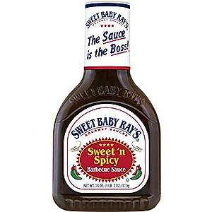 Sweet Baby Ray's Variety Honey Barbecue Sauce Hickory & Brown Sugar BBQ Sauce Sweet 'n Spicy BBQ Sauce (18 Ounce, Pack of 3)