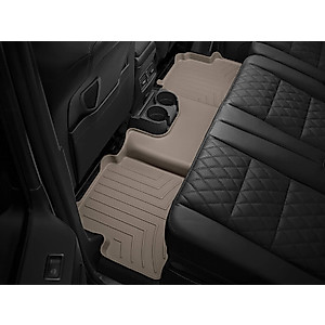WeatherTech Custom Fit FloorLiners for Ford Super Duty, F-150, F-150 Raptor - 2nd Row (446973), Black