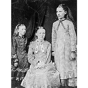 The Queen's Treasures 18 Inch Doll Clothes, Little House on The Prairie Authentic Laura & Mary Ingalls Blue Check Dress Outfit , Compatible for Use with American Girl Dolls