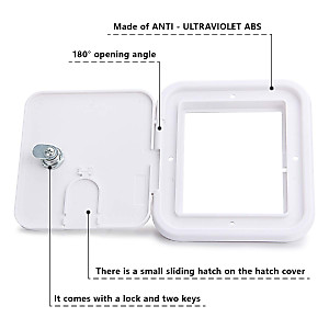 LCGP RV Access Door Electrical Cord Trailer Power Cord Cable Hatch Camper Hose Storage Door Compartment