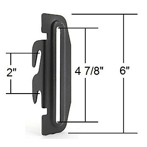 Down Hook Bracket Headboard Adapter #35, Two Down Hooks, Bolt-On to Hook-On Conversion Bracket, Conversion of Non Down Hook Bed Frame to Hook-On Head and Foot Boards Attachment, 2" Height Adjustment