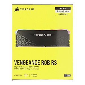 CORSAIR VENGEANCE RGB RS 16GB (2x8GB) DDR4 3600 (PC4-28800) C18 Desktop memory