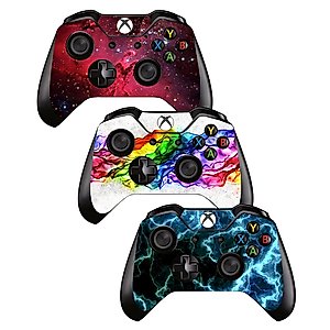 FOTTCZ [3PCS] Vinyl Skin for Xbox One/Slim/X Controller (Standard Edition), Sticker Decorate and Protect Device Surface, Group C