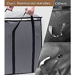 SLEEPING LAMB120L 1Pack Large Storage Bag Organizer Bundle 100L 3Packs Comforter Storage Bag for Closet