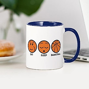 CafePress Eat Sleep Basketball Mug Ceramic Coffee Mug, Tea Cup 11 oz