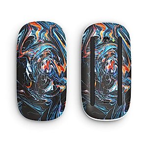 Design Skinz Liquid Abstract Paint Remix V2 Vinyl Decal Compatible with The Apple Magic Mouse 2 (Wireless, Rechargable) with Multi-Touch Surface
