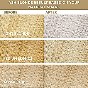Smart Beauty Ash Blonde Hair Dye Permanent with Plex Anti-Breakage Technology that Protects Rebuilds Restores Hair Structure, Permanent Hair Colour, Ash Blonde Hair Dye, Vegan, Cruelty Free