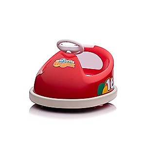 Best Ride On Cars Bumperz Kids Electric 6V Battery Powered Ride On Bumper Car Vehicle for Ages 2-4 Years Old - Anti Collision Bar, 360 Degree Spin, LED Lights, Seat Belt, Music, Red