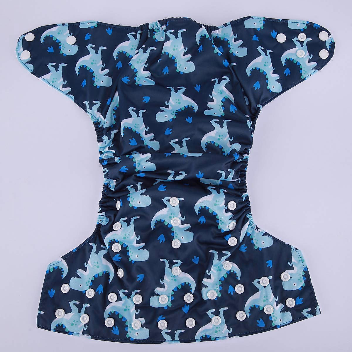 2 to 7 Years Old Junior Big Cloth Diaper Nappy Pocket Reusable Washable Baby (Blue Dinosaur)