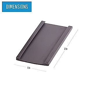 MasterVision FM1310 Magnetic Data Card Holders, 1 x 2 Inches, Black, Pack of 25 Holders