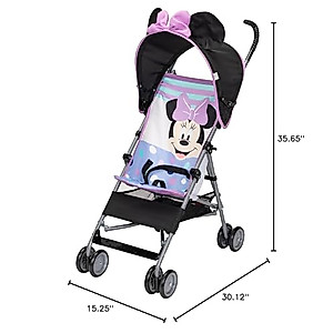 Disney Baby Character Umbrella Stroller, Eye-catching, Fun, 3D Stroller, Minnie Play All Day