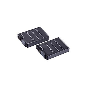 Powerextra 2 x EN-EL12 Battery Compatible with Nikon Coolpix A1000, B600, AW100, AW110, P300, S630, S640, S6000, S6100, S6150, S6200, S6300, S8000, S8100, S8200, S9050, S9100, S9200, S9300, S9500