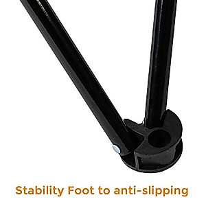 Pacific Pass Lightweight Portable Tripod Camp Chair, Includes Carry Bag - polyester,steel,Black