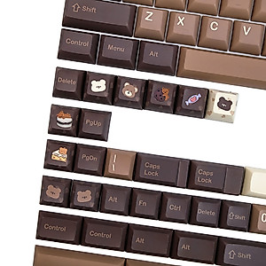 HFSECURITY Keycaps Mechanical Gaming Keyboard Keycaps for Cherry MX Switch GH60 GK61 GK64 68 75 84 87 96 98 104 108