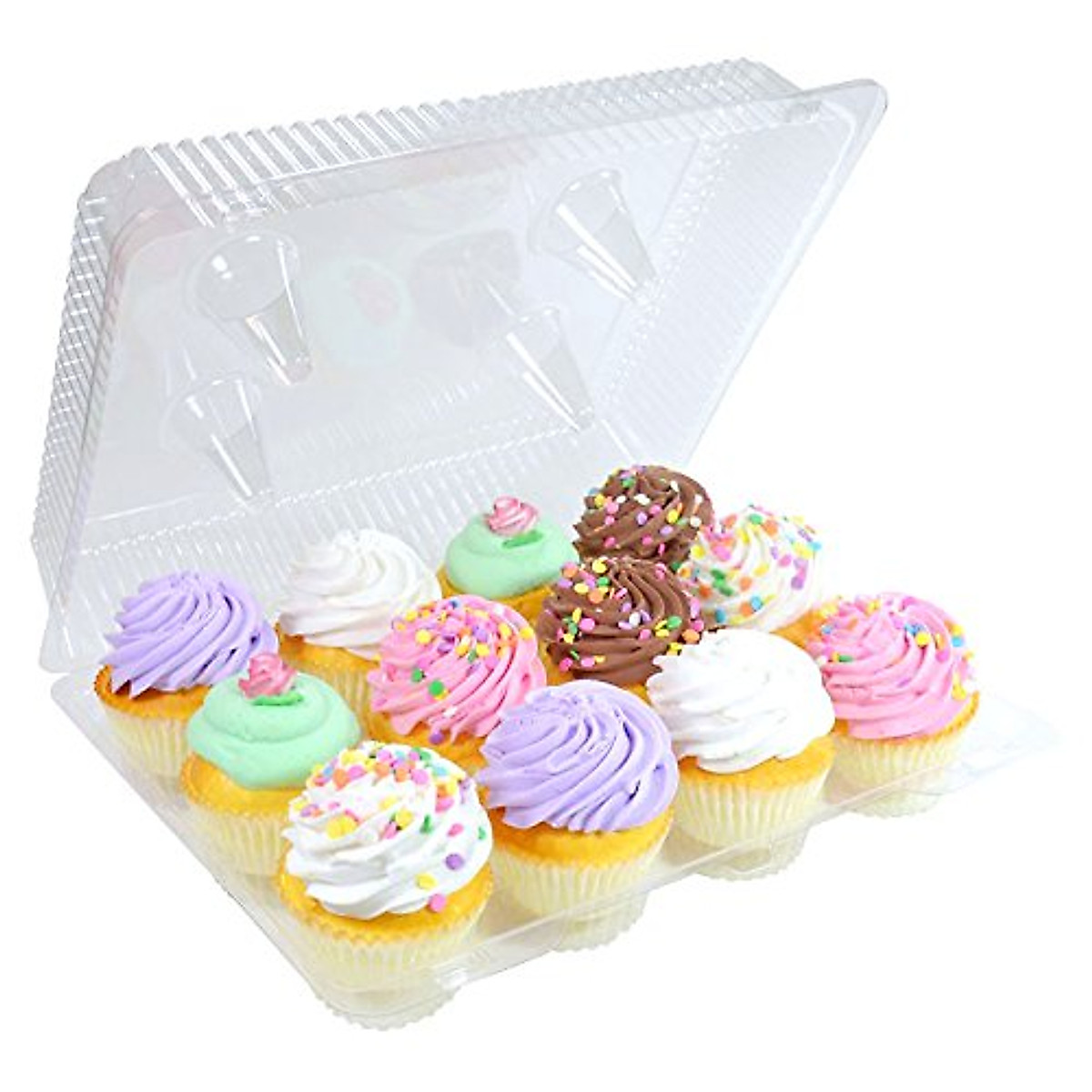 Cake S.O.S. 1 Dozen Cupcake Container (12 cavities), 100 ct.