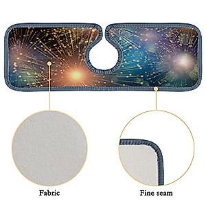 Absorbent Kitchen Faucet Mat 2 Pieces American Flags Clebration Faucet Sink Splash Guard Bathroom Counter and RV,Faucet Counter Sink Water Stains Preventer