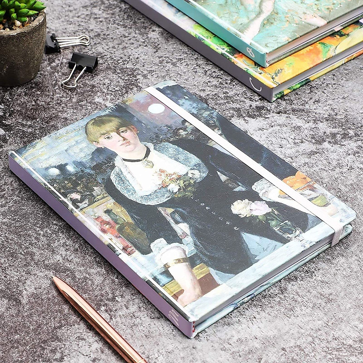 Hardcover Journal Notebooks (Impressionist Designs, 3 Pack)