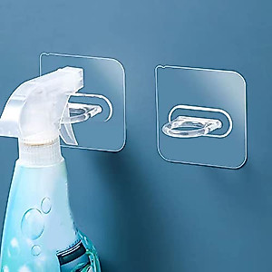 VALINK 1/10 PCS Waterproof Spray Bottle Holder Wall Mount Adhesive Spray Bottle Rack Wall Hanger Hooks Kitchen Storage Accessories